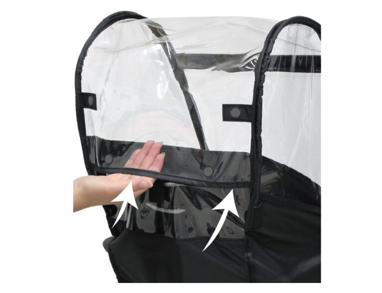 【Bスタイル】あと付けフロントチャイルドシート用レインカバー D-5FA-BB01 – 大久保製作所